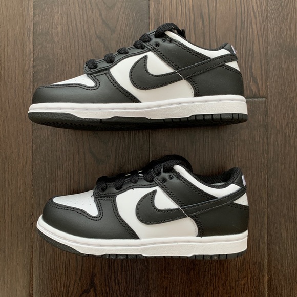Nike | Shoes | Nike Little Kids Panda Dunk Low White Black 1c Ds | Poshmark